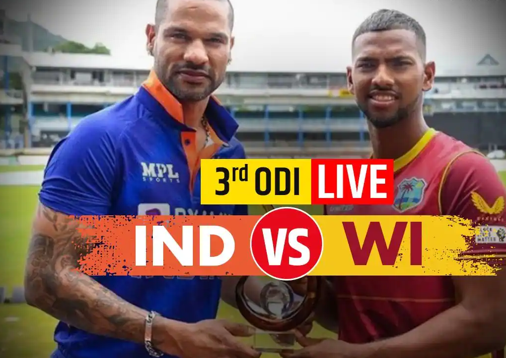India won the third one-day match by 119 runs (DLS method) with West ...