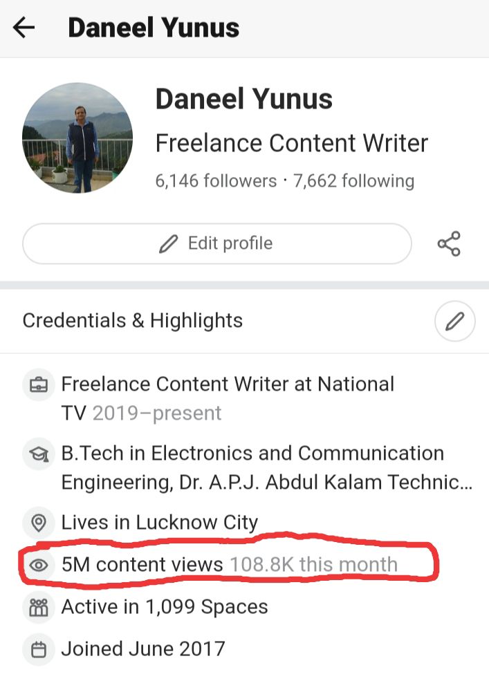 My Achievement – daneelyunus